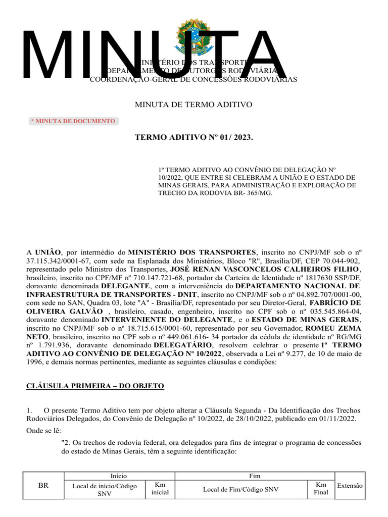 SEI_7065001_Minuta_de_Termo_Aditivo - | PDF | Brasil