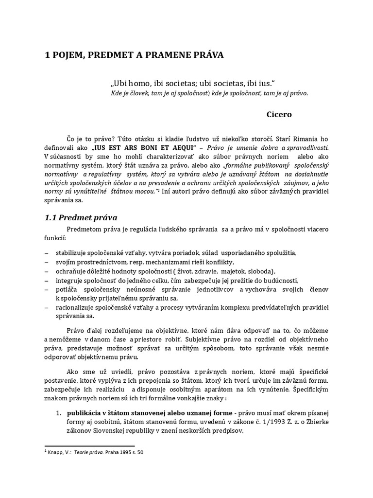 Zaklady Prava - Uvod A Zaklady OP Podla OZ | PDF
