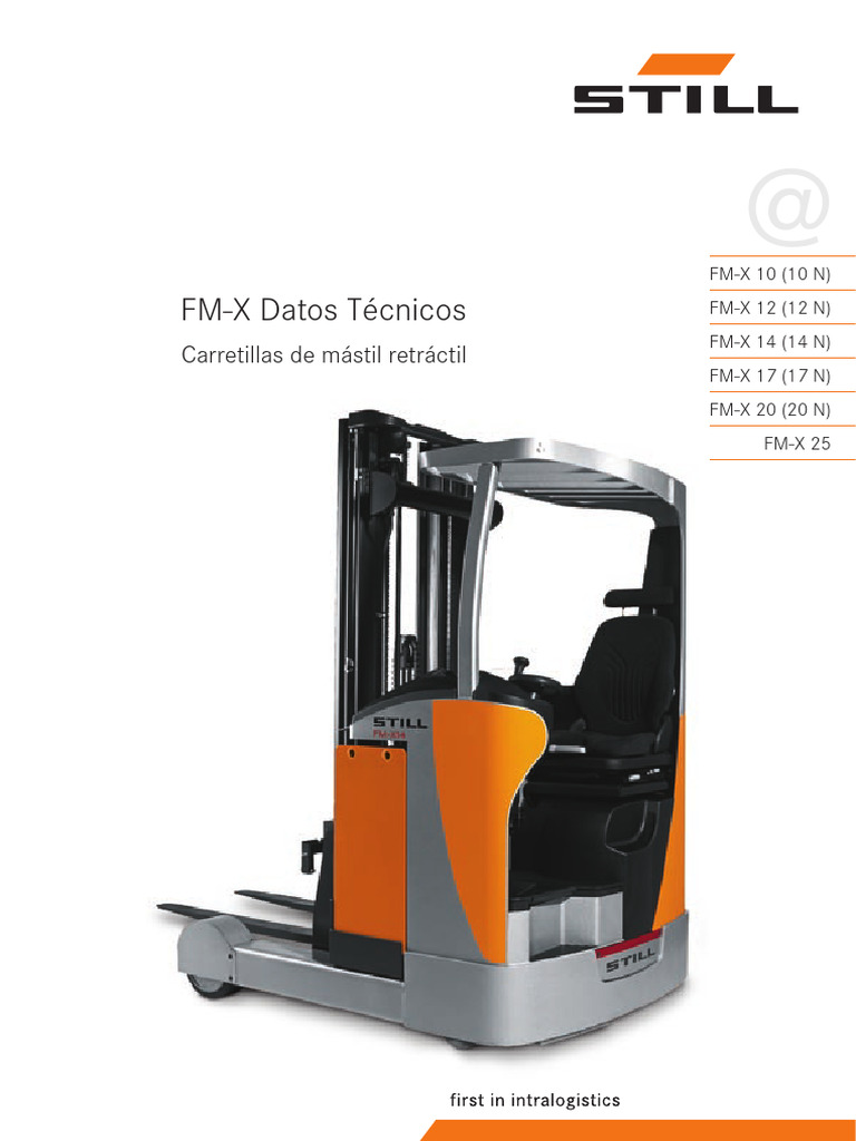 Especificaciones Técnicas Carretillas FM-X | PDF | Factores humanos y ergonomía | Máquina elevadora