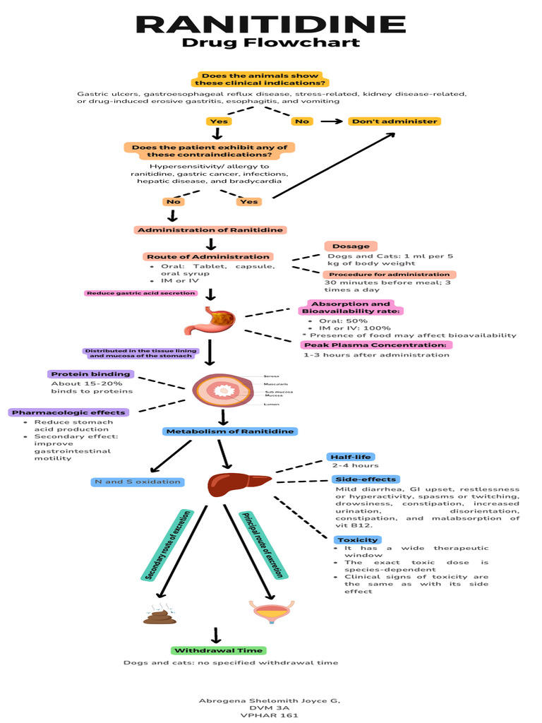 Ranitidine Use in Dogs and Cats Guide | PDF | Stomach | Bioavailability