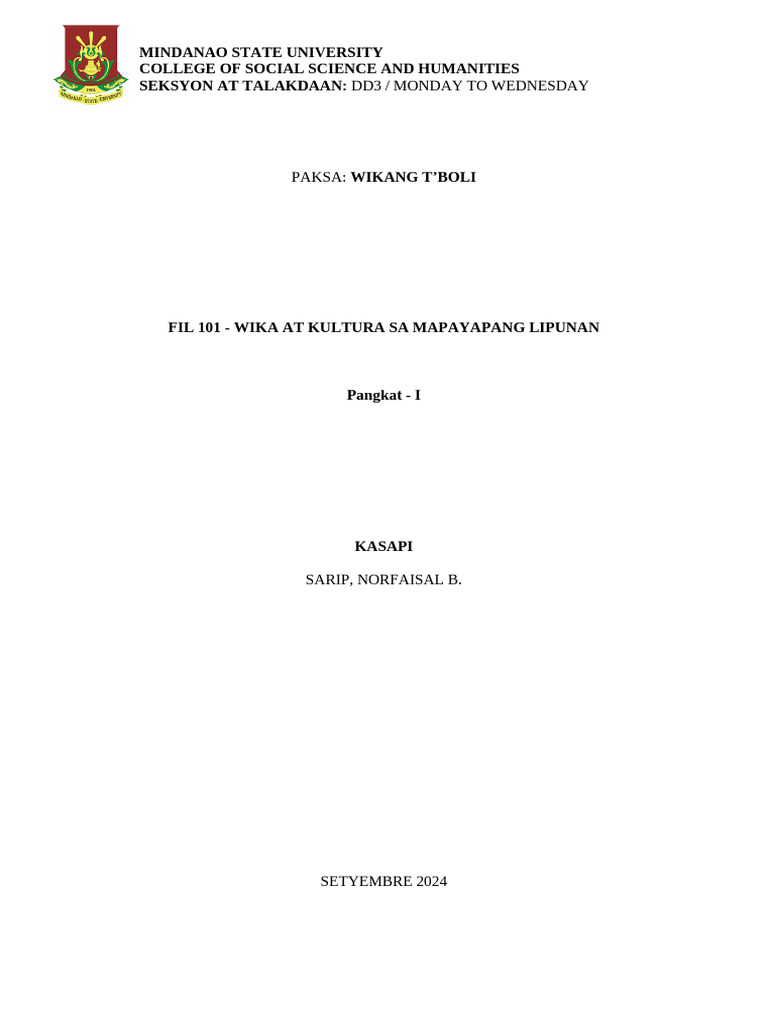 FRONTPAGE - T'boli | PDF