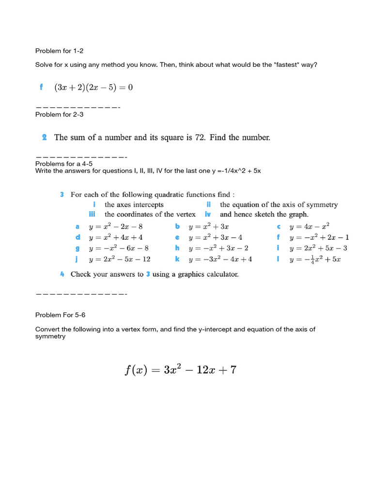 Algebra Problem Solving Techniques | PDF