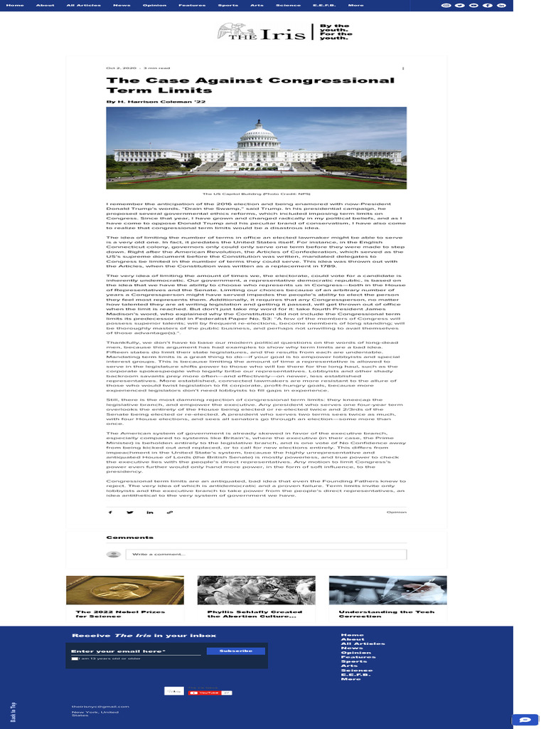 The Case Against Congressional Term Limits | PDF | United States ...
