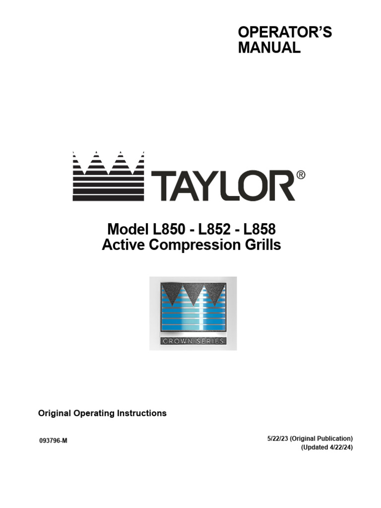 L850 L852 L858 Active Compression Grills 093796 M 1 | PDF