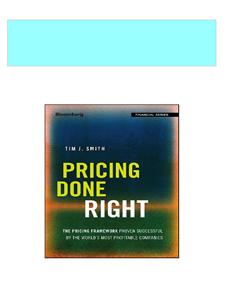 Where can buy Pricing done right the pricing framework proven ... Where can buy Pricing done right the pricing framework proven ...