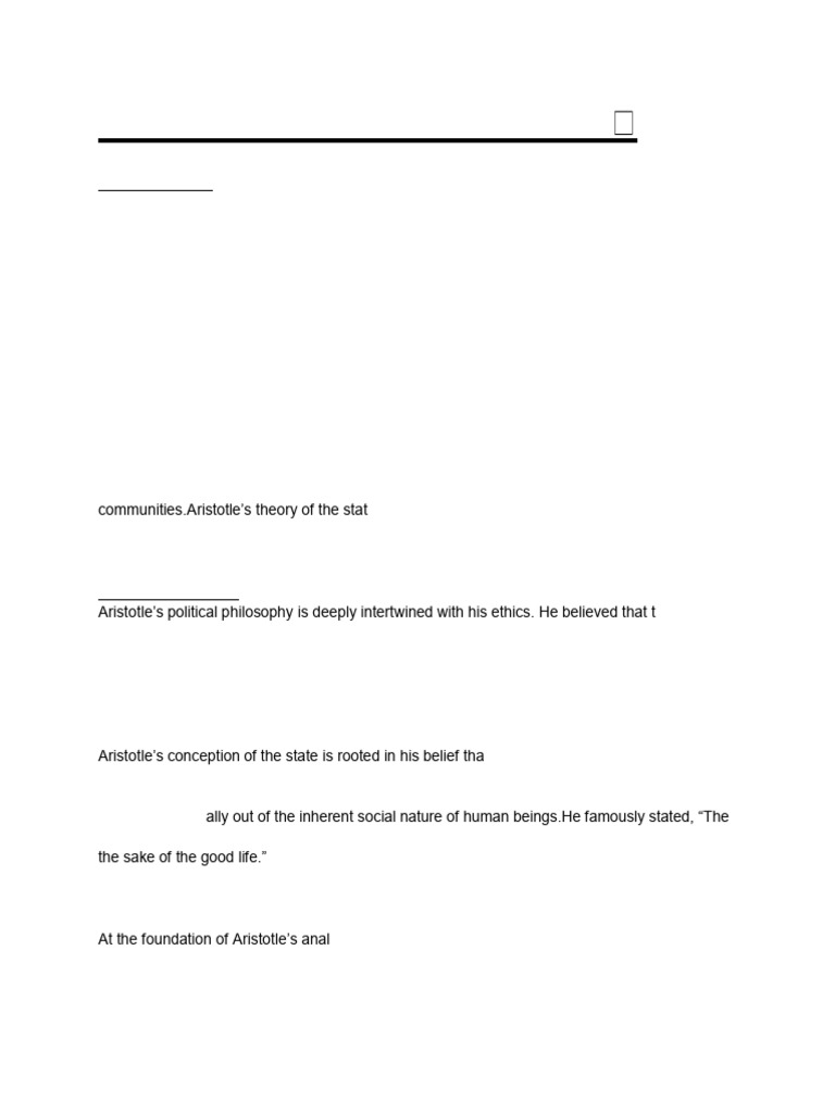 Aristotle's Political Philosophy Explained | PDF | Virtue | Government