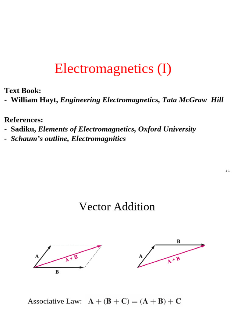 Ch1 - Vector Analysis | PDF