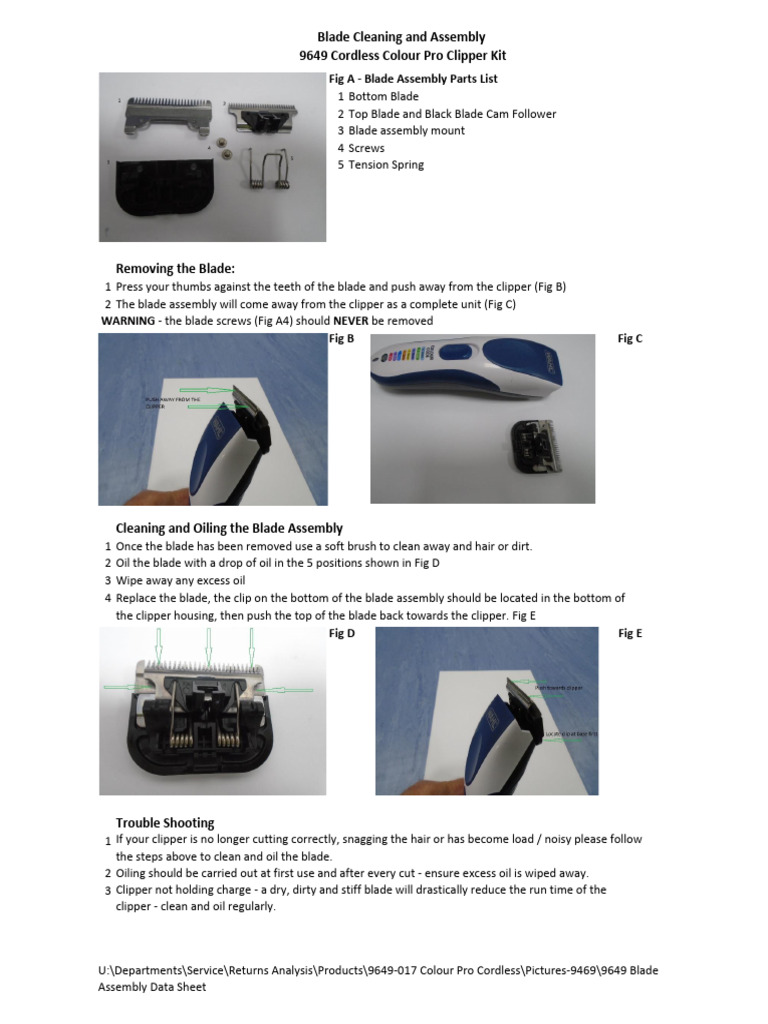 Clipper Blade Maintenance Guide Pdf 6615