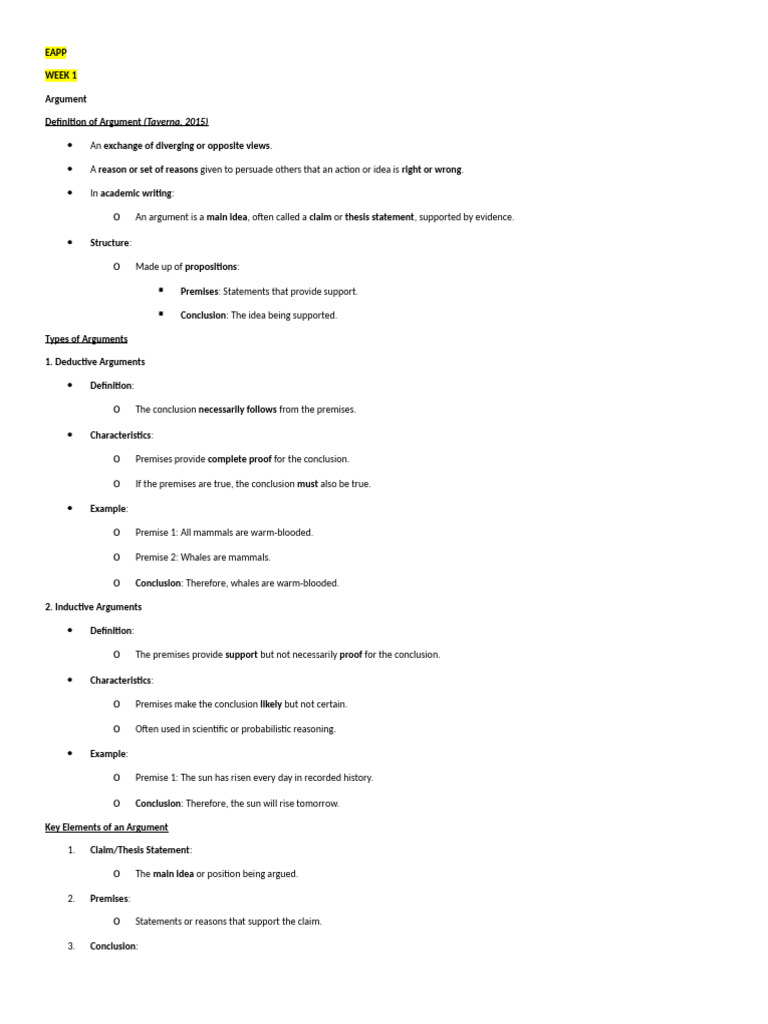 EAPP Second Quarter Reviewer | PDF | Argument | Quantitative Research
