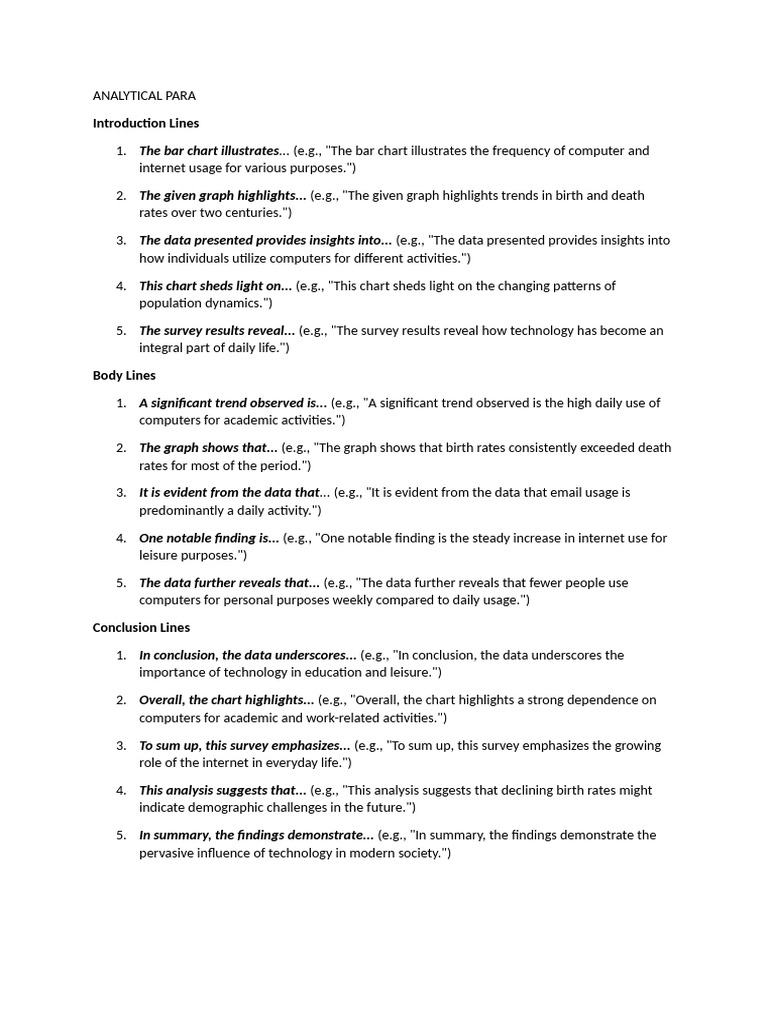 ANALYTICAL PARA | PDF | Population | Birth Rate