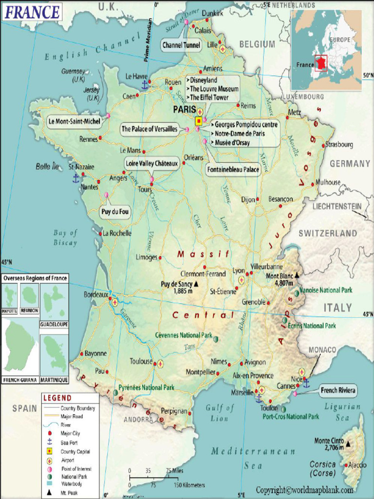 Labeled-Map-of-France | PDF