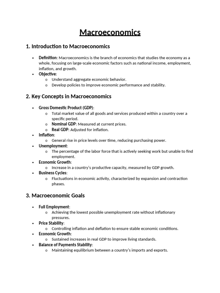 Macroeconomics | PDF | Macroeconomics | Inflation