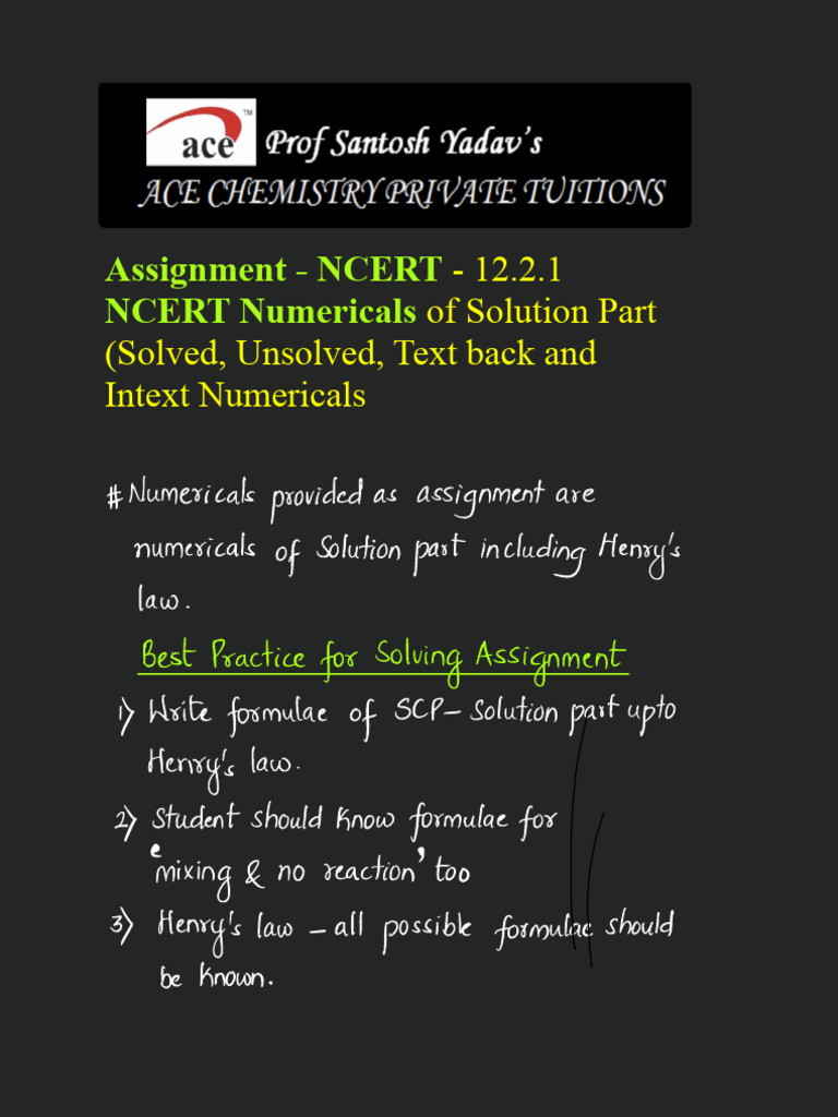 A Assignment NCERT 12-2-1 Solution Part NCERT Solved, Unsolved, | PDF ... A Assignment NCERT 12-2-1 Solution Part NCERT Solved, Unsolved, | PDF ...