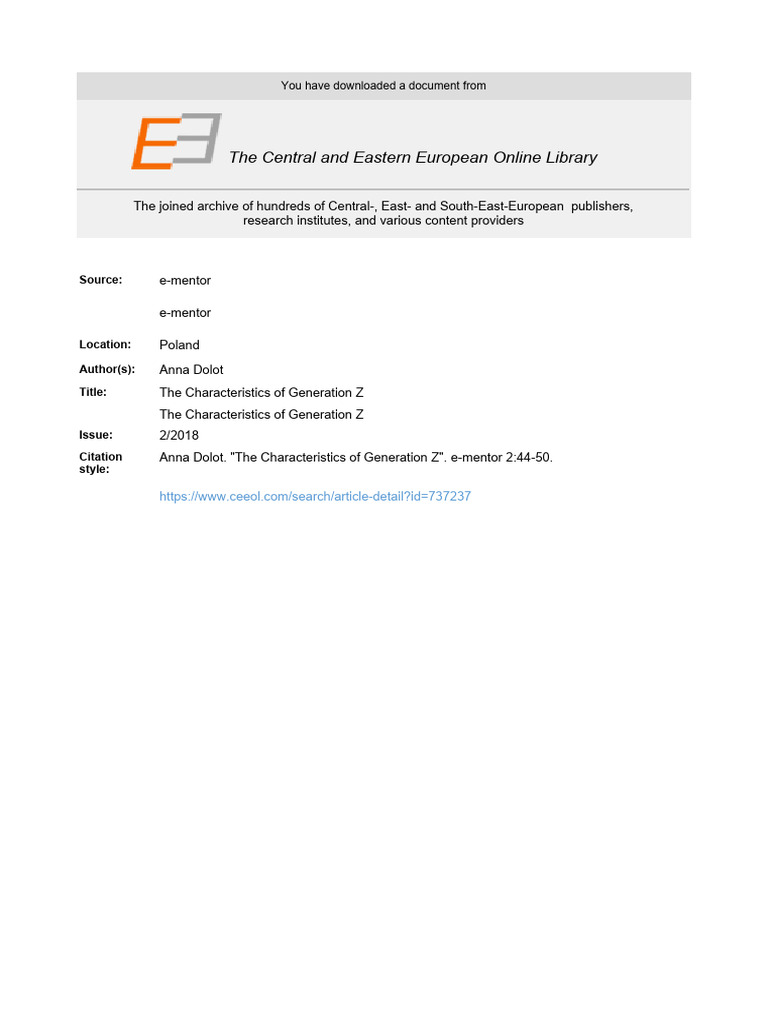 The-Characteristics-Of-Generation-Z - Content File PDF | PDF ...