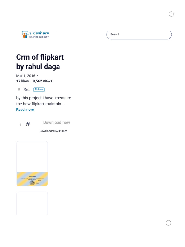 CRM of Flipkart by Rahul Daga - PDF | PDF | Customer Relationship ...