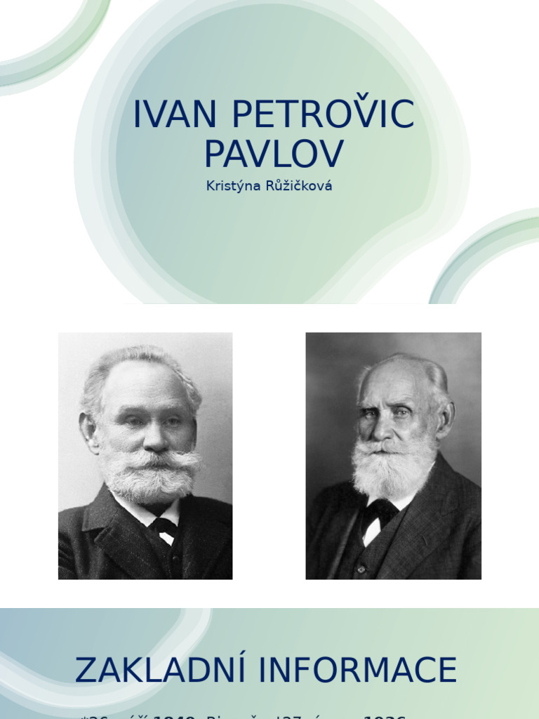 Ivan Petrovič Pavlov - Finalní | PDF
