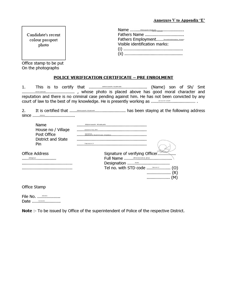 9 Police Verification Pdf Access Control Authentication