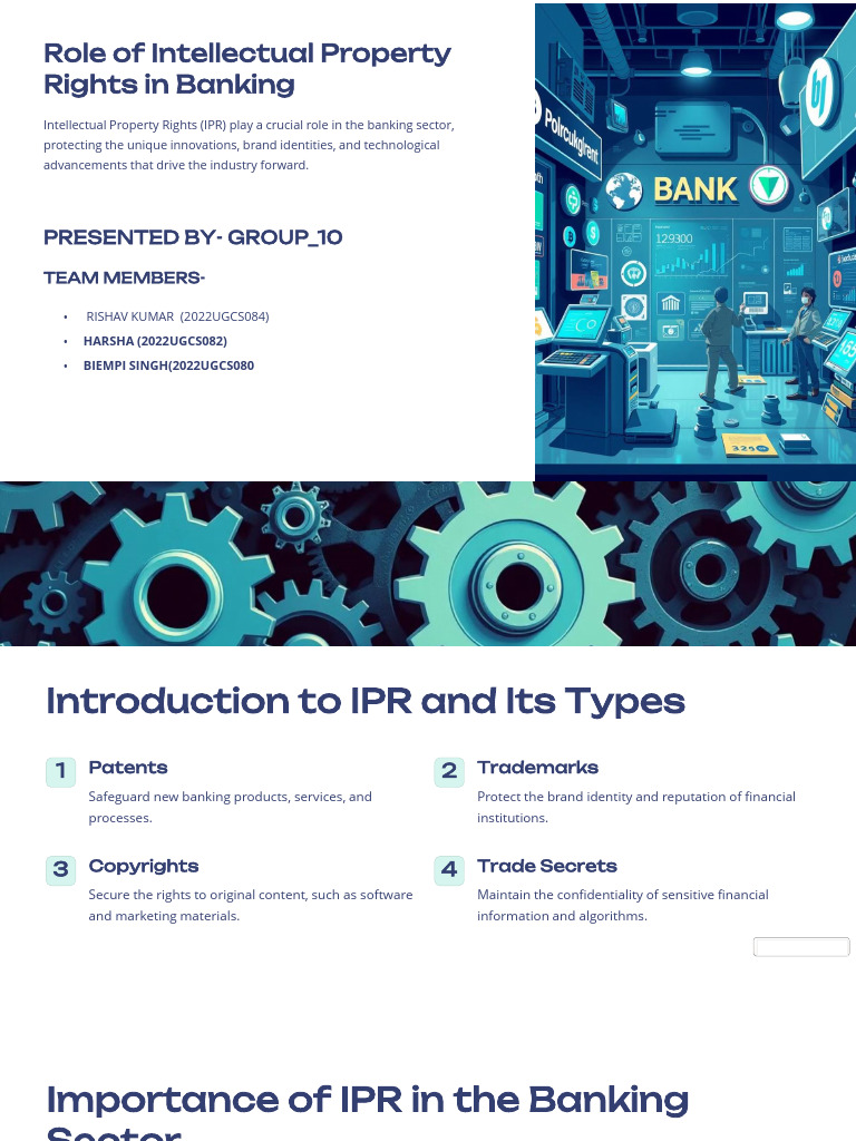 Ipr in Banking Industry | PDF | Intellectual Property | Banks