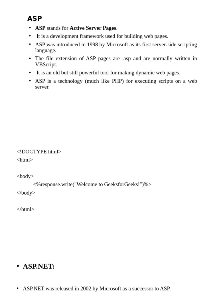 Asp Pdf Active Server Pages Computer Science