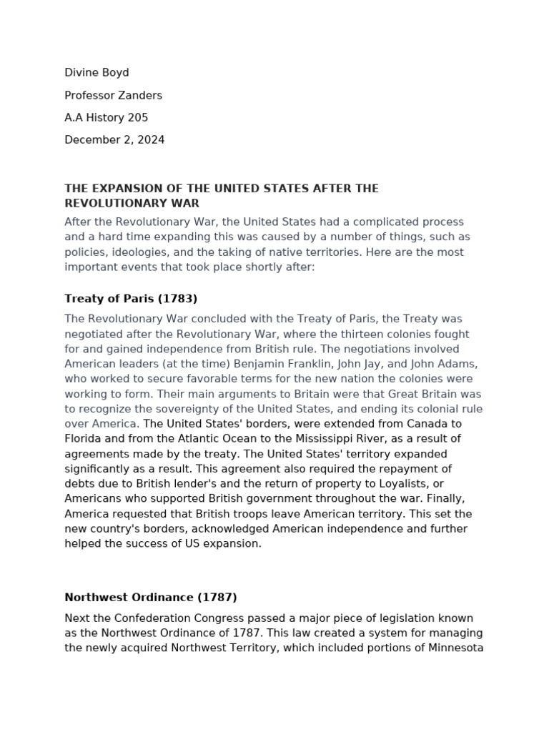 Westward.Expansion1 | PDF | American Revolutionary War | The United States