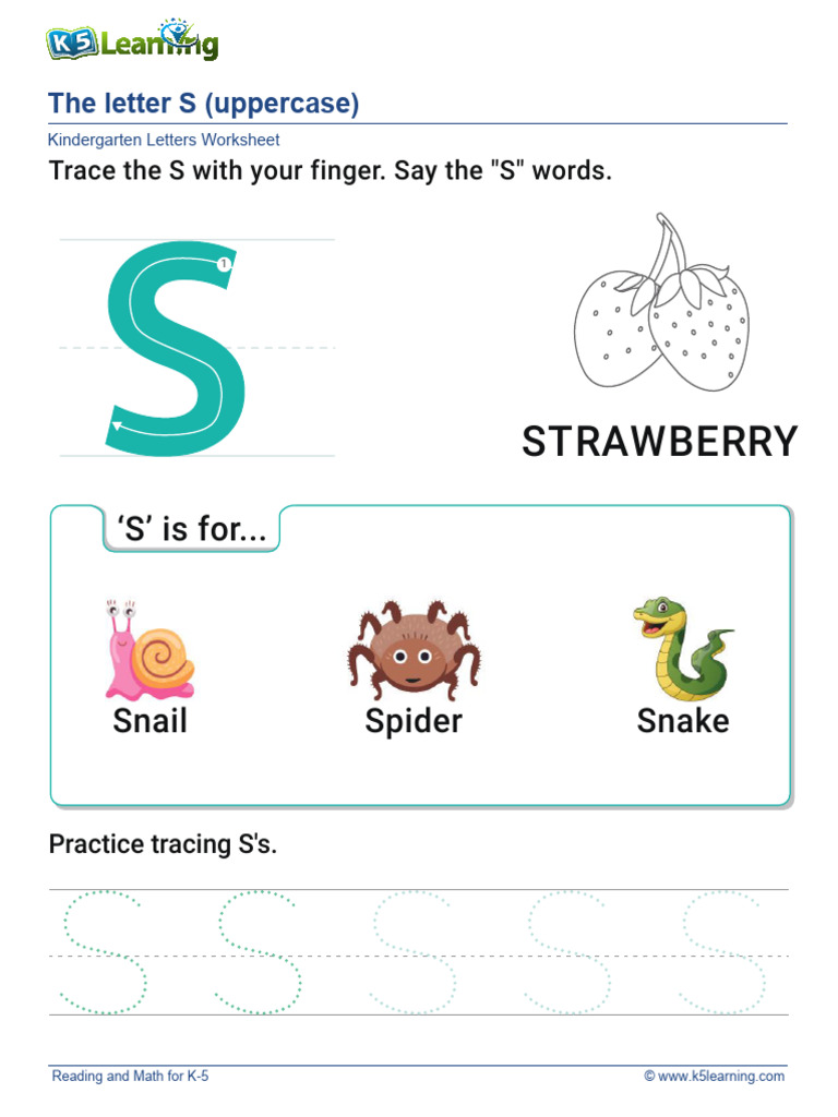 Uppercase Letter S | PDF