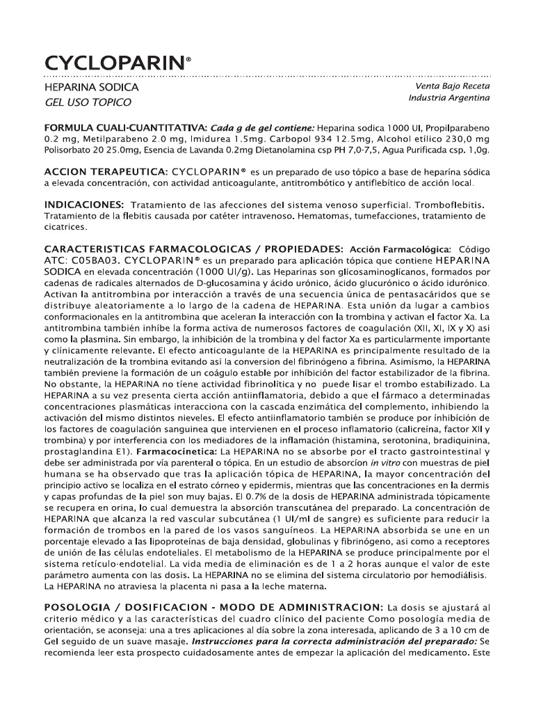 Prosp. Cycloparin | PDF