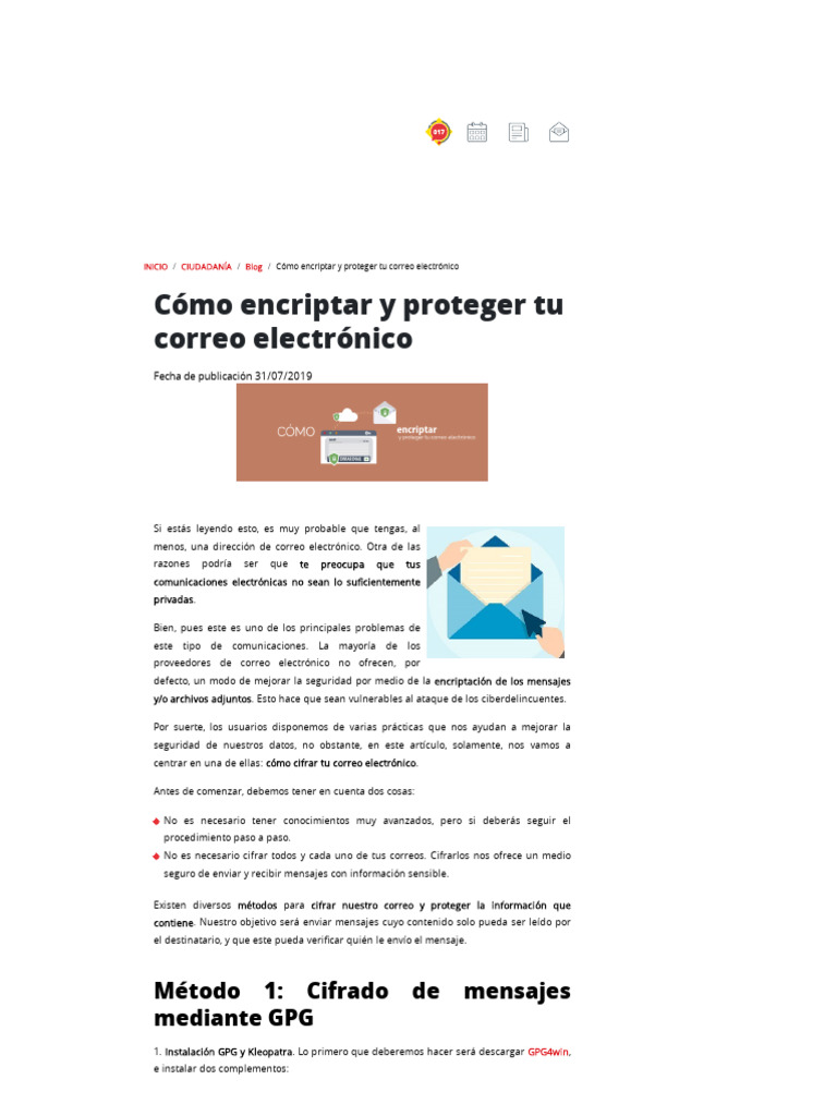 Cómo Encriptar y Proteger Tu Correo Electrónico | PDF | Cifrado | Clave (criptografía)