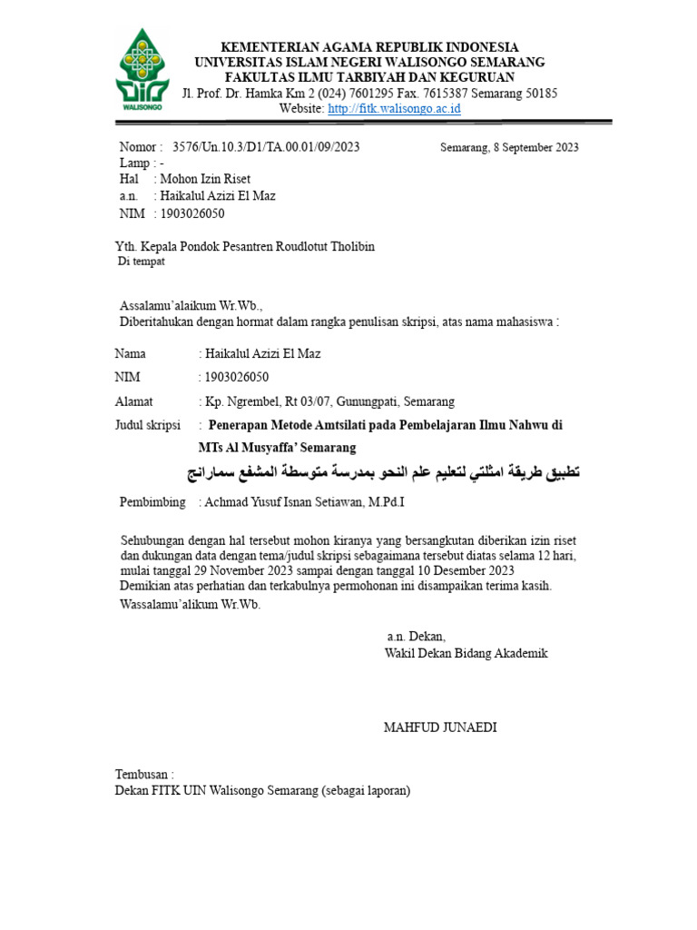 izin riset new | PDF