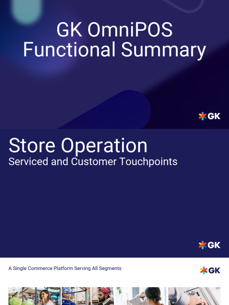 1-GK OmniPOS Functional Summary | PDF | Point Of Sale | Receipt