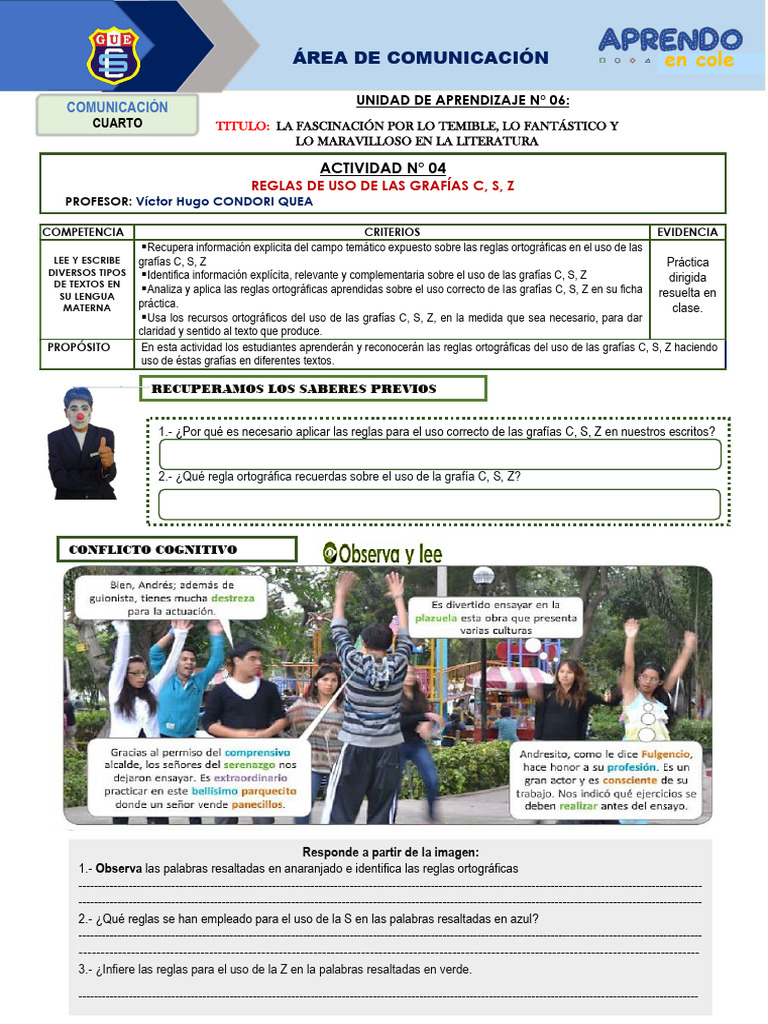 Actividad #4 | PDF | Ortografía