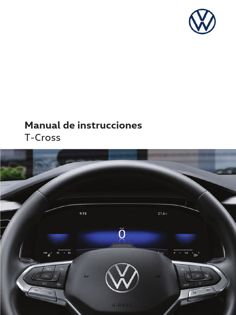 Manual de Instrucciones T-Cross Volkswagen | PDF | Airbag | Volkswagen