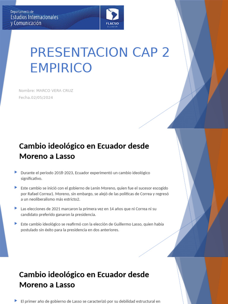 Presentacion Cap 2 | PDF | Ecuador | Comercio ilegal de drogas