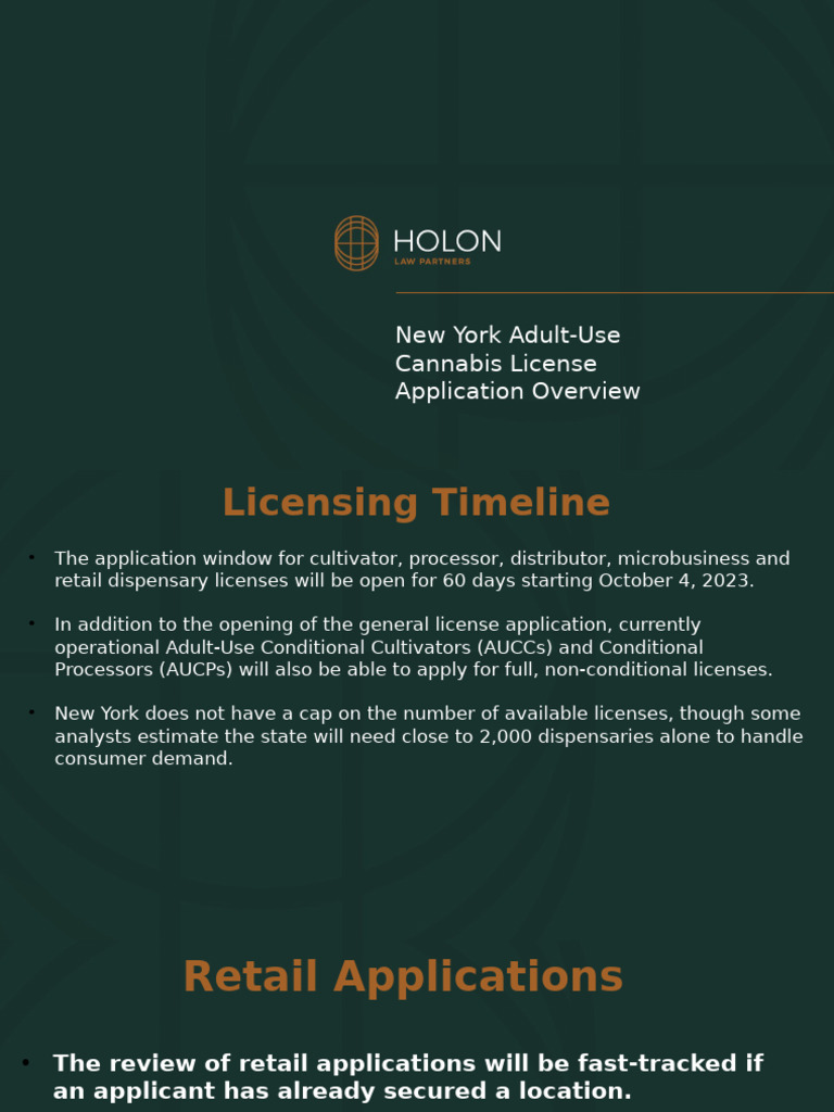 New York Cannabis License Application Guide | PDF