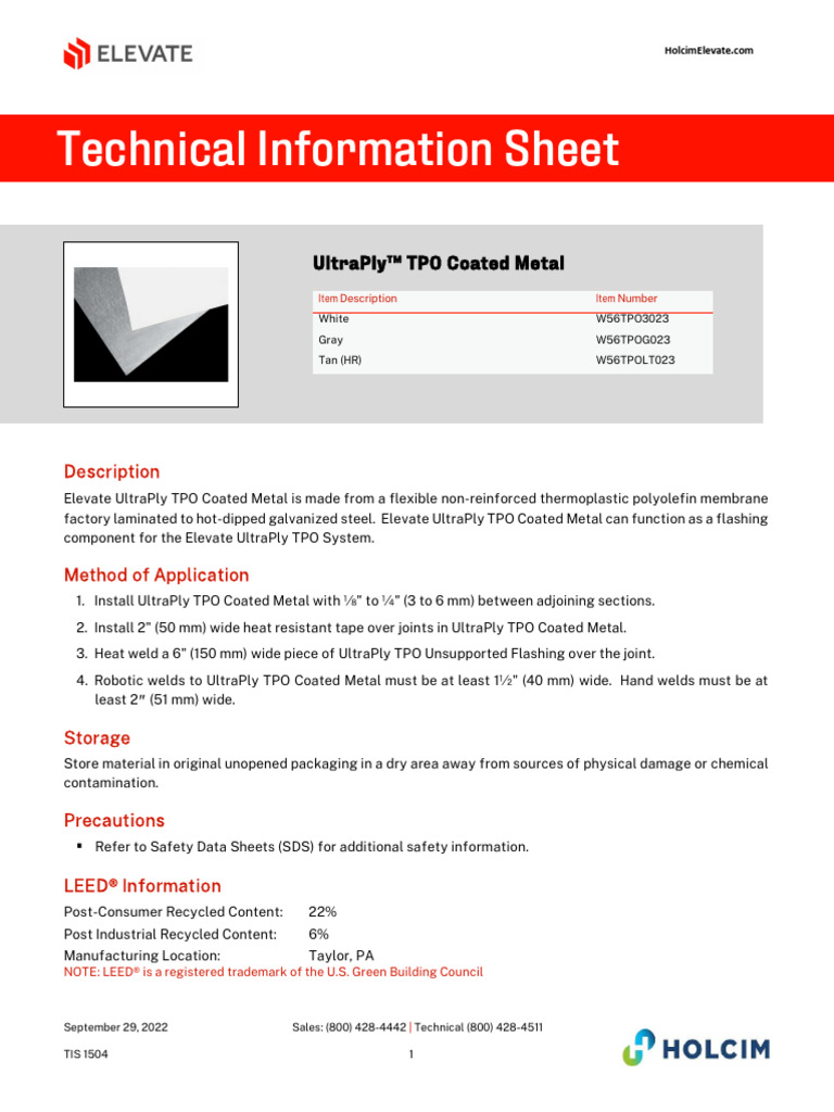 membrana TPO METAL | PDF | Welding | Construction