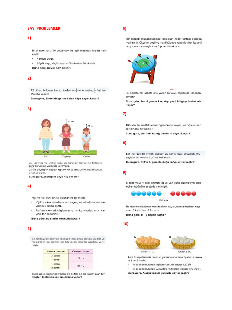 Sayi Problemleri̇ | PDF