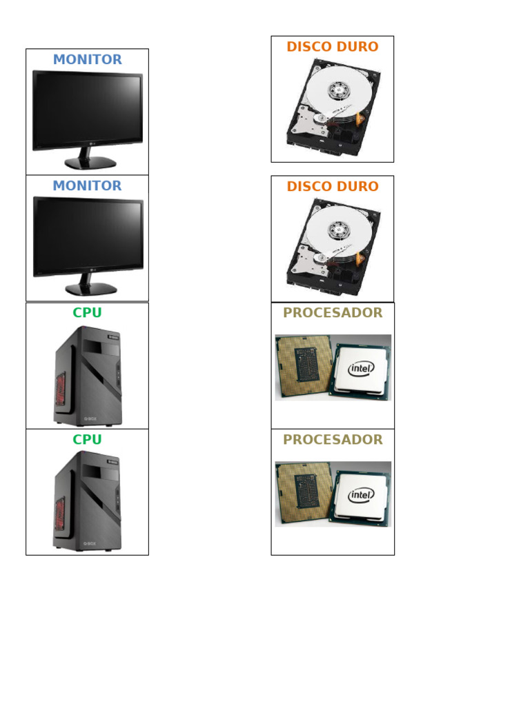 Memorama Computadora | PDF
