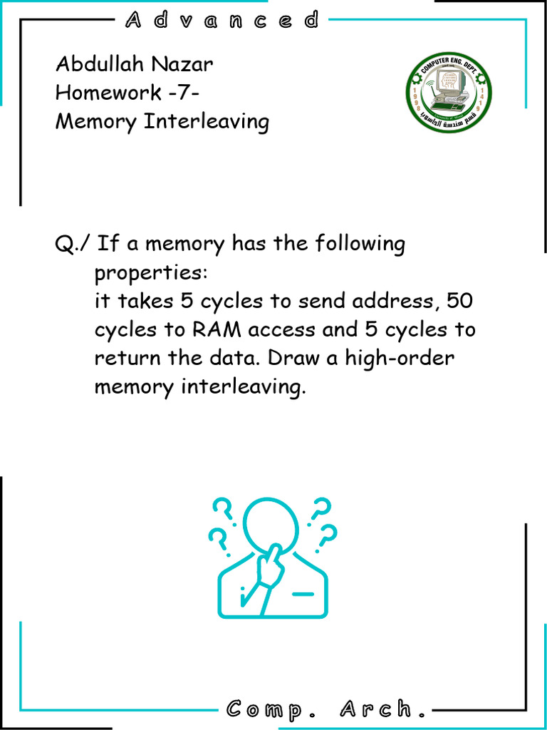 Memory Interleaving Homework Analysis | PDF