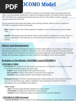 COCOMO Model Overview and Calculations | PDF | Applied Mathematics