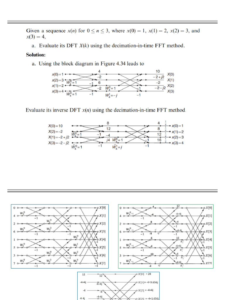 FFT Algorithms for DSP Students | PDF