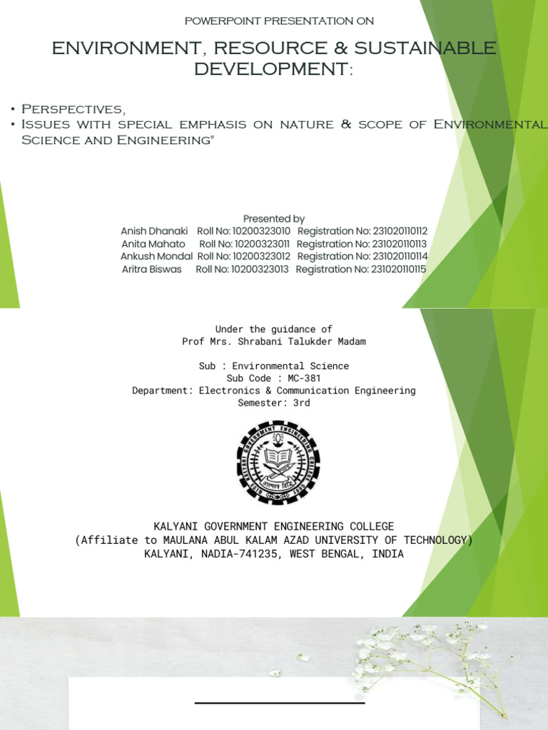 Evs Final (Templete) | PDF | Sustainability | Sustainable Development