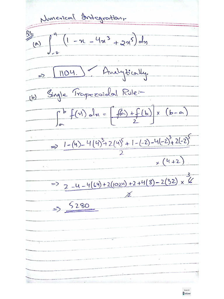 Numerical Integration Pp Pdf