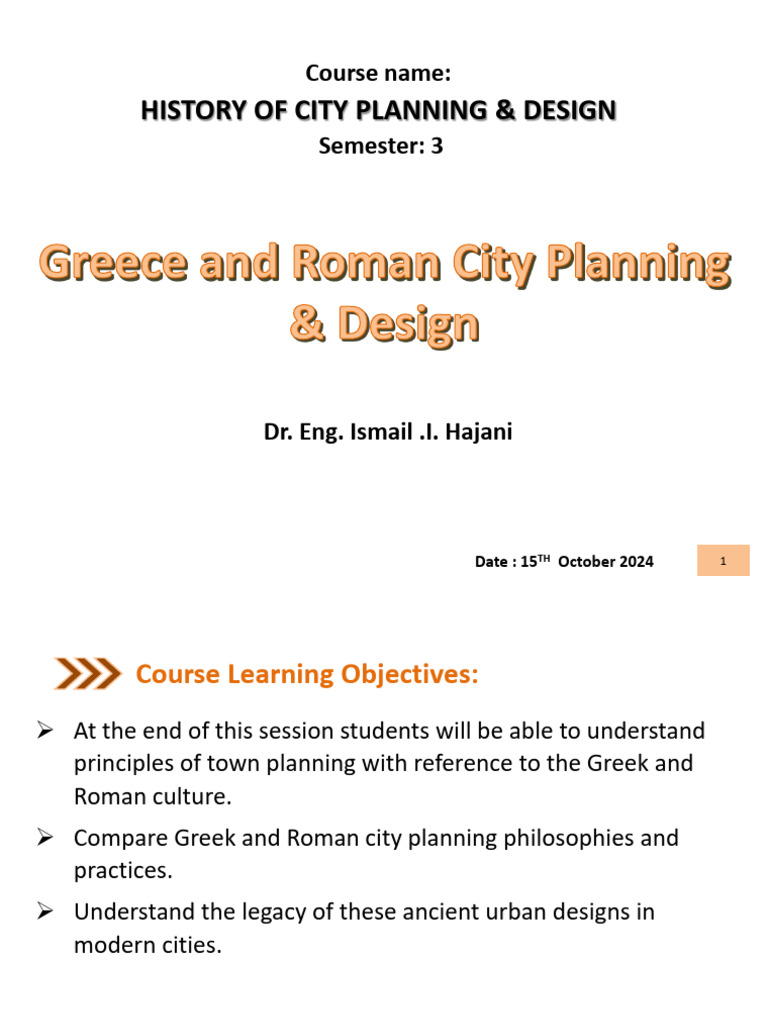 Lecture-05-Greece Roman City Planning and Design | PDF | Roman Empire ...