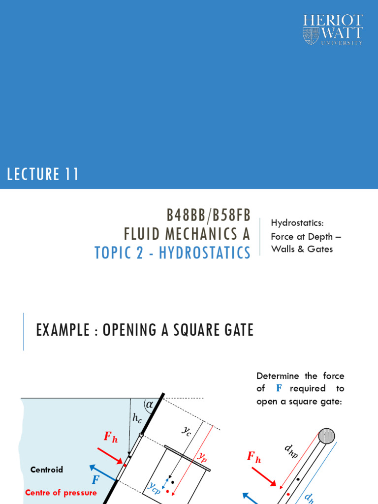Lecture 11 - Gates-4 | PDF | Force | Pressure
