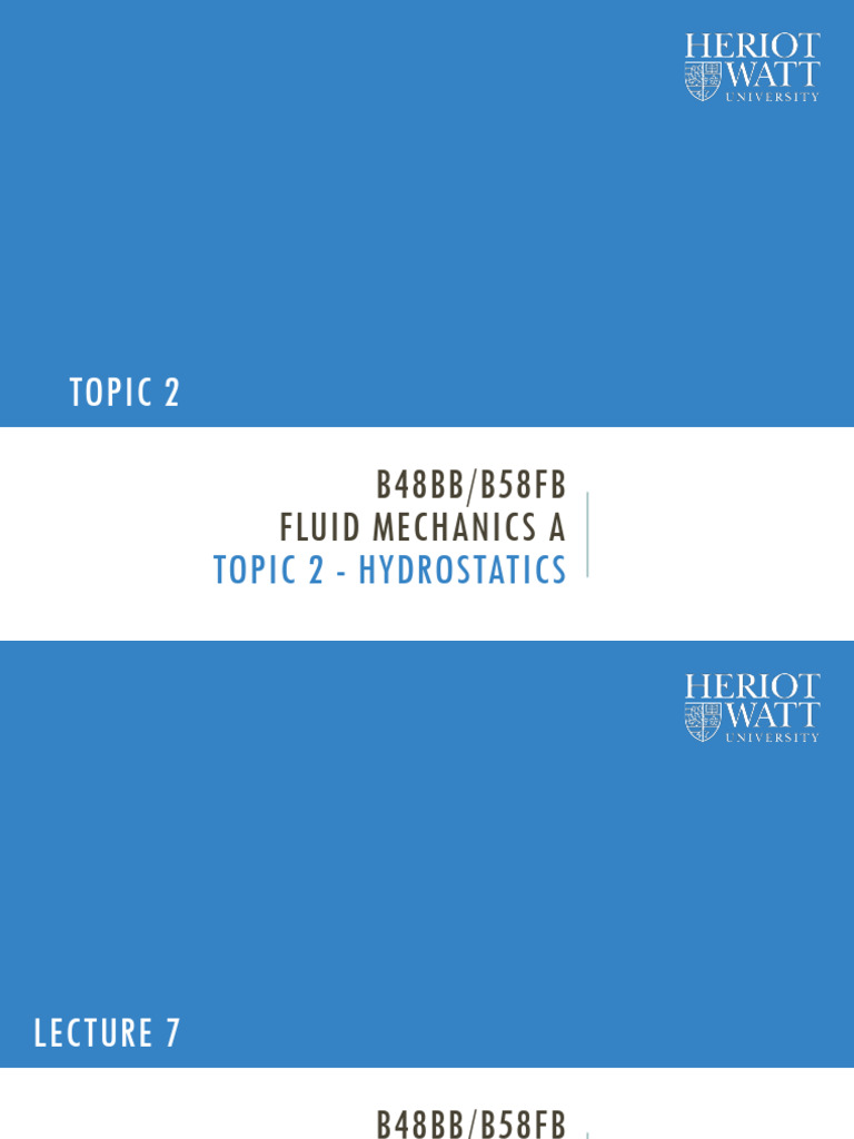Hydrostatics: Pressure at Depth Explained | PDF | Pressure | Physical ...
