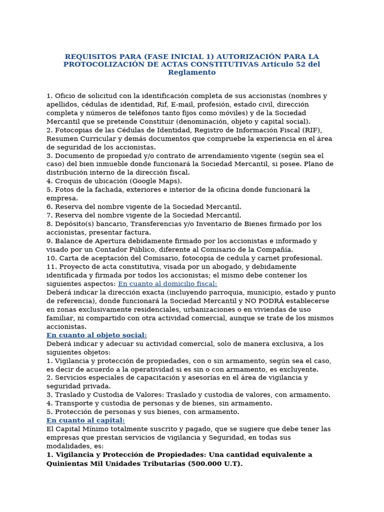 REQUISITOS DIGESERVISP (1) | PDF | Documento de identidad