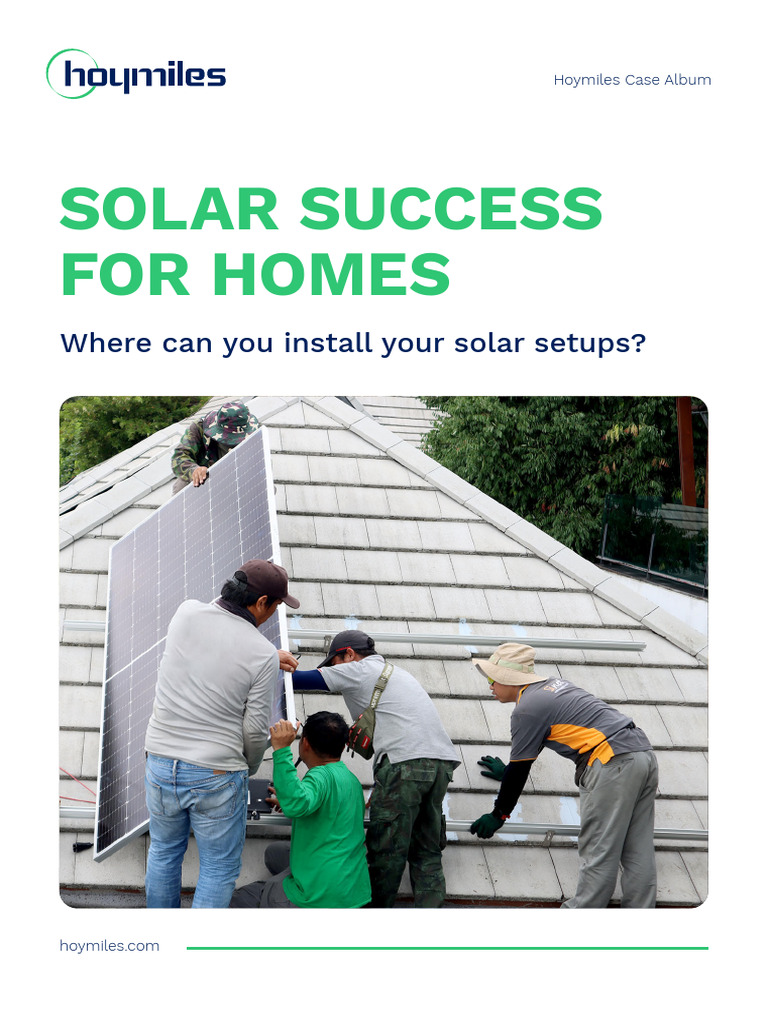 Hoymiles Solar Case Album Residential 1 | PDF | Solar Power ...