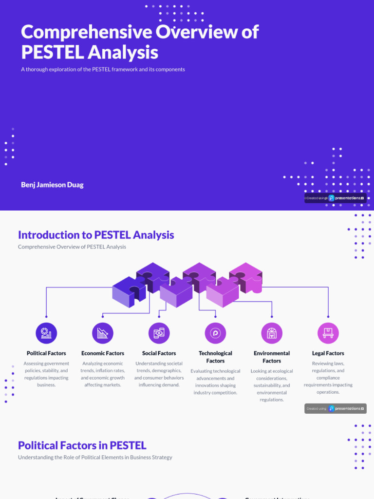 PESTEL Analysis Presentation | PDF