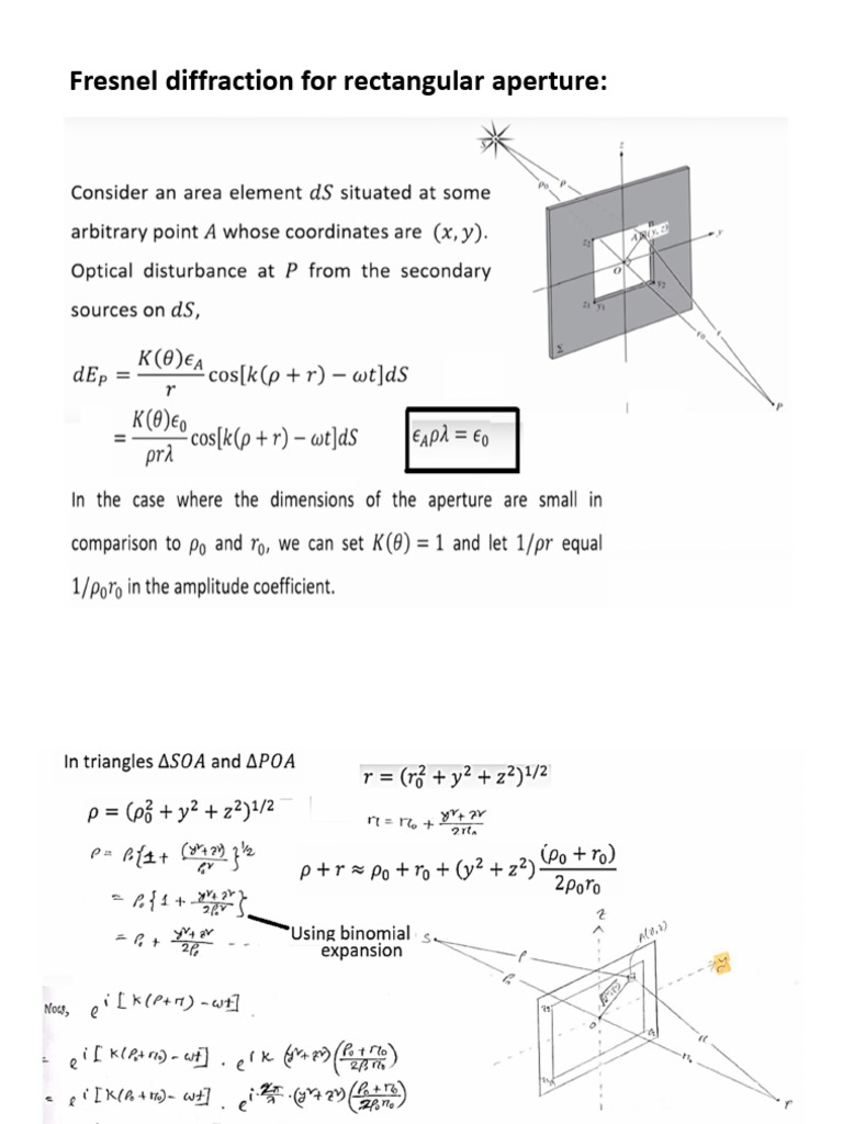Fresnel diffraction_slides | PDF