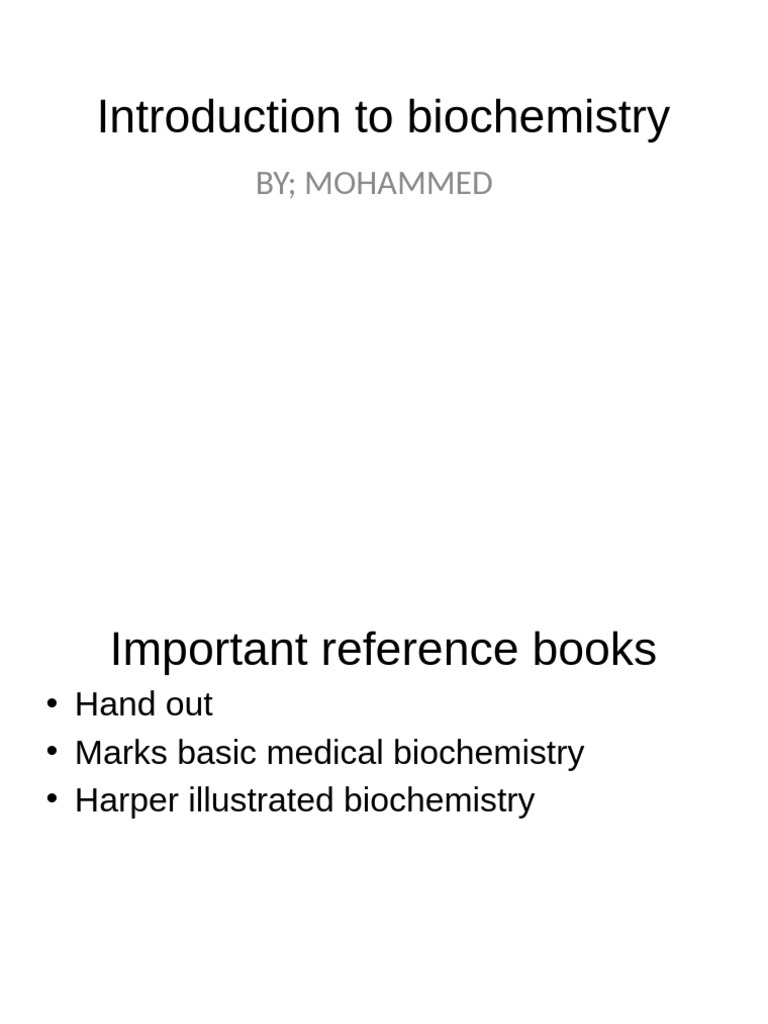 Bio Chem Introduction | PDF | Mitochondrion | Cell Membrane