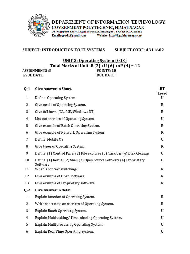 Iis - Assignment 3 - Unit 3 - 2021 - 22 | PDF | Operating System | Microsoft Windows